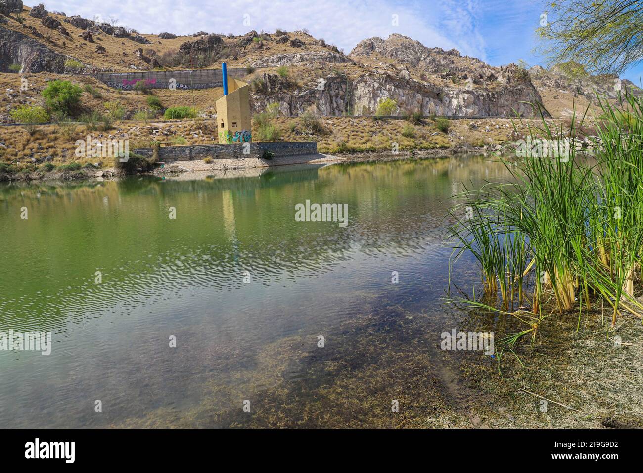 Landscape of the wetland of La Sauceda Hermosillo, Mexico ... lake ...