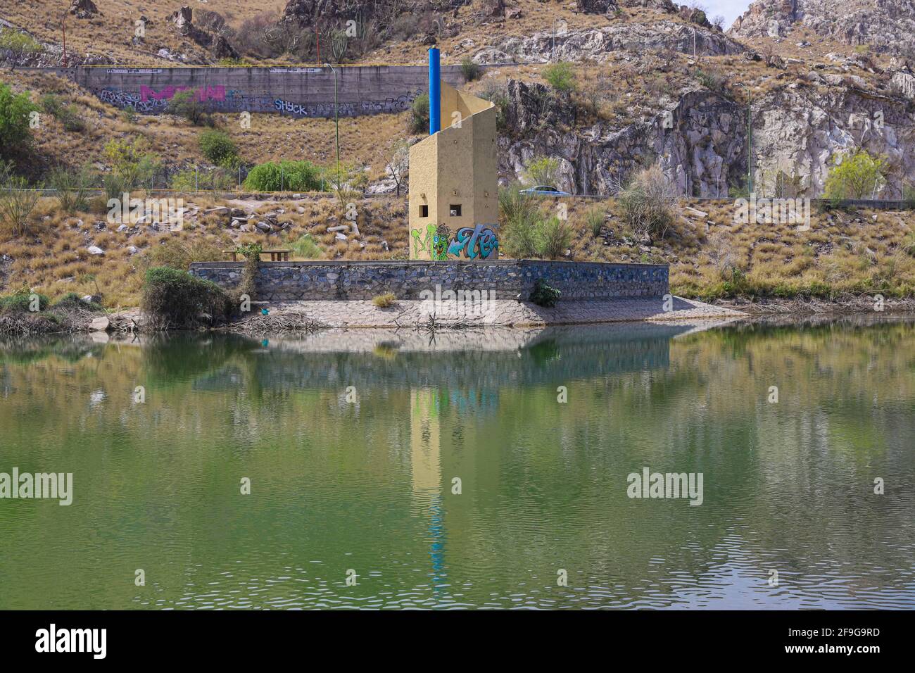 Landscape of the wetland of La Sauceda Hermosillo, Mexico ... lake ...