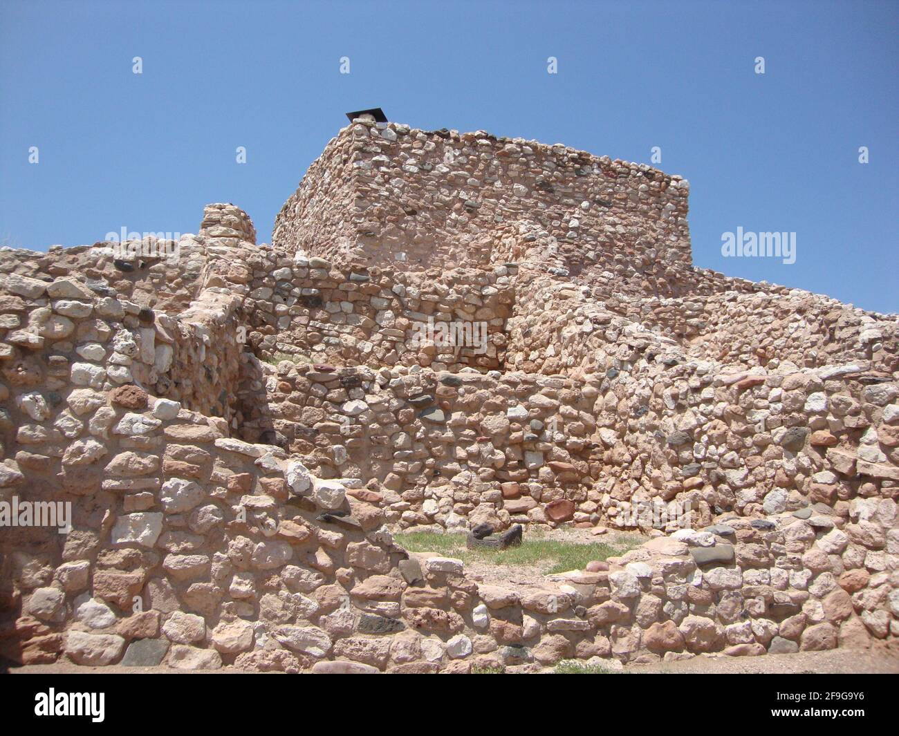 The view of ancient Sinagua Ruins at Tuzigoot National Monument near ...