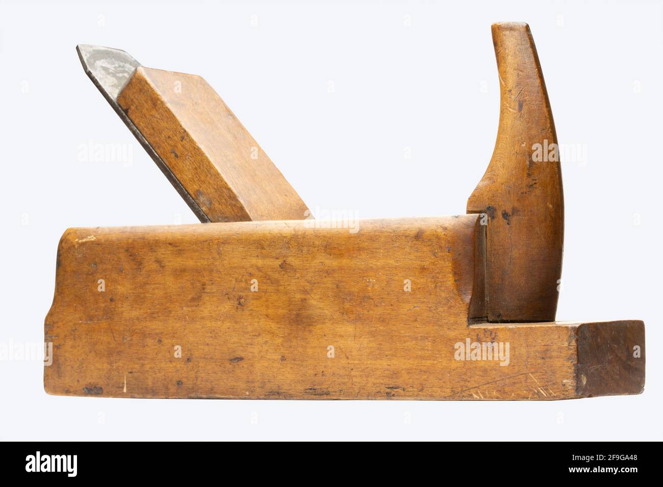 old vintage woodworking hand plane with adjustable blade Stock Photo ...