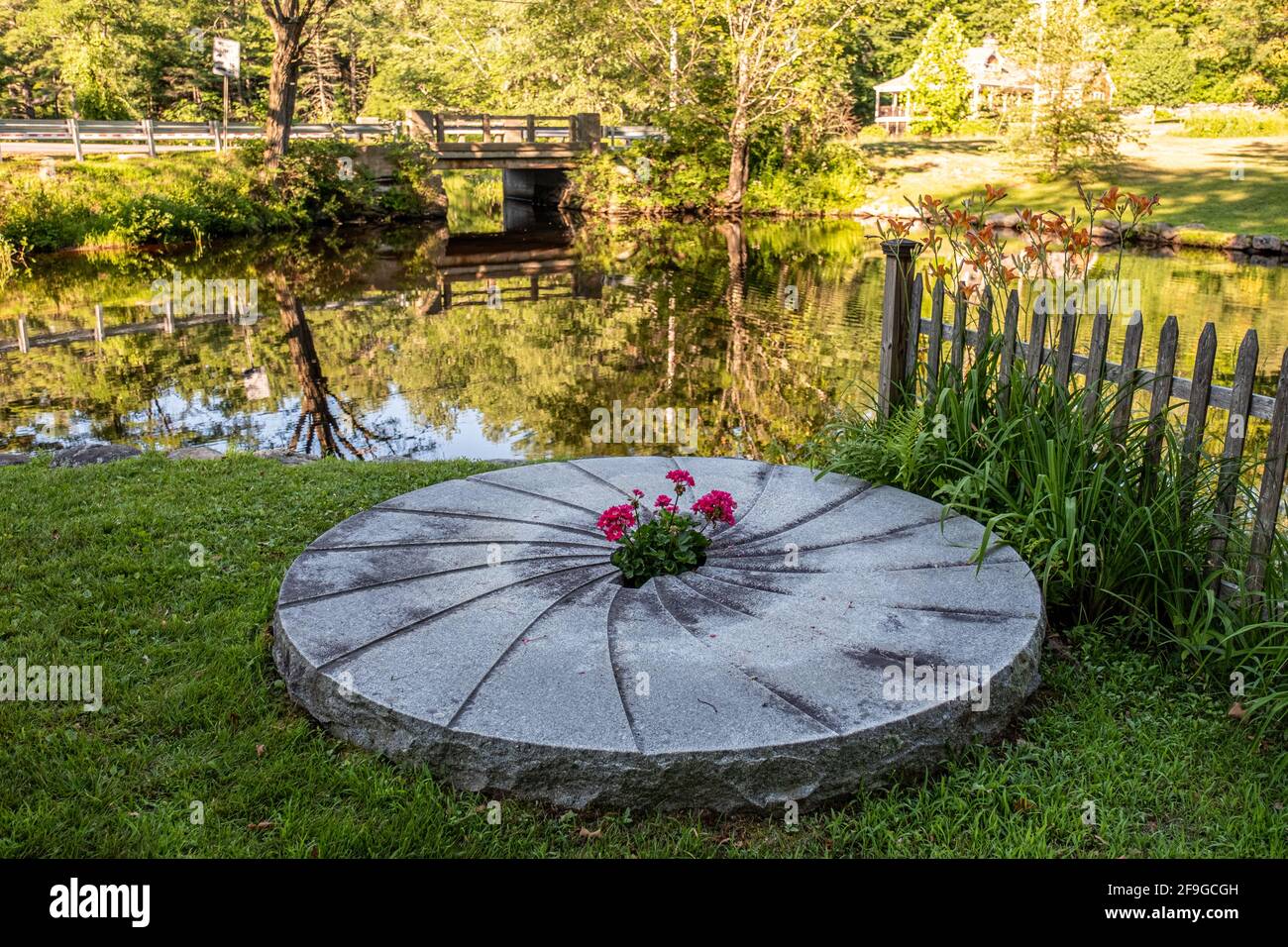 An old mill pond on the East Branch of the Swift River Stock Photo - Alamy