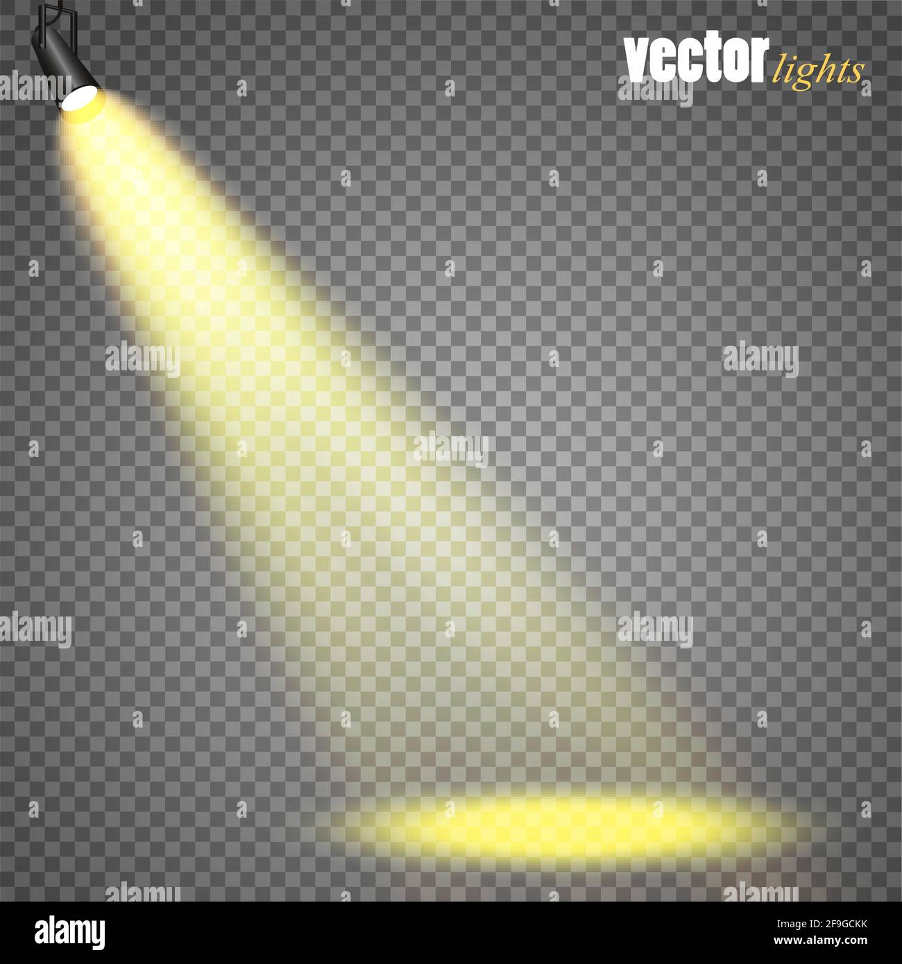 Vector Spotlights. Scene. Light Effects. Glow light effect Stock Vector ...