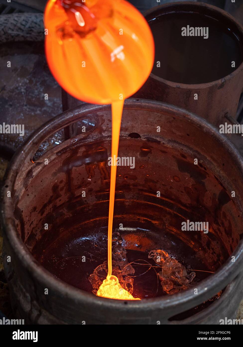 Drops of molten glass drip hi-res stock photography and images - Alamy