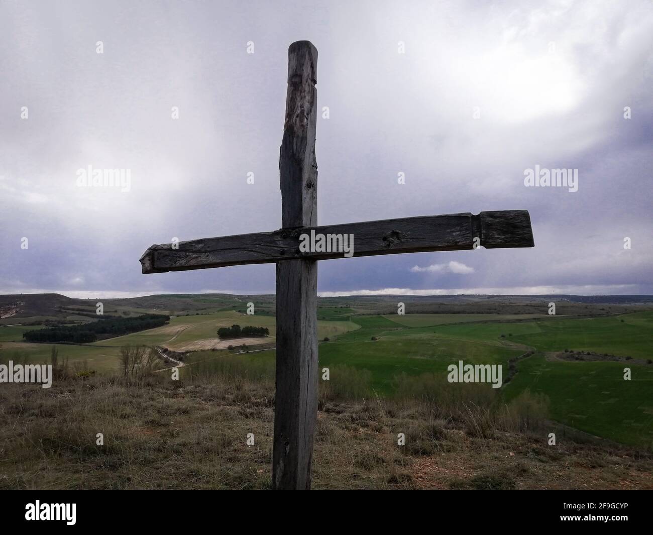 The Christian cross against the sky over the mountains Stock Photo - Alamy
