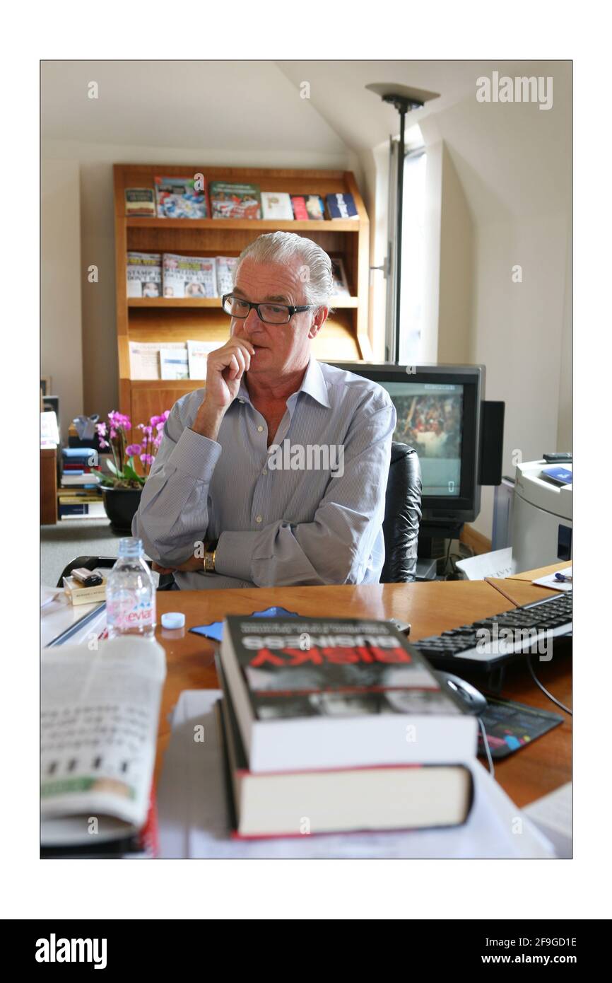 Lord Tim Bell in his Chime plc office in west London.photograph by ...