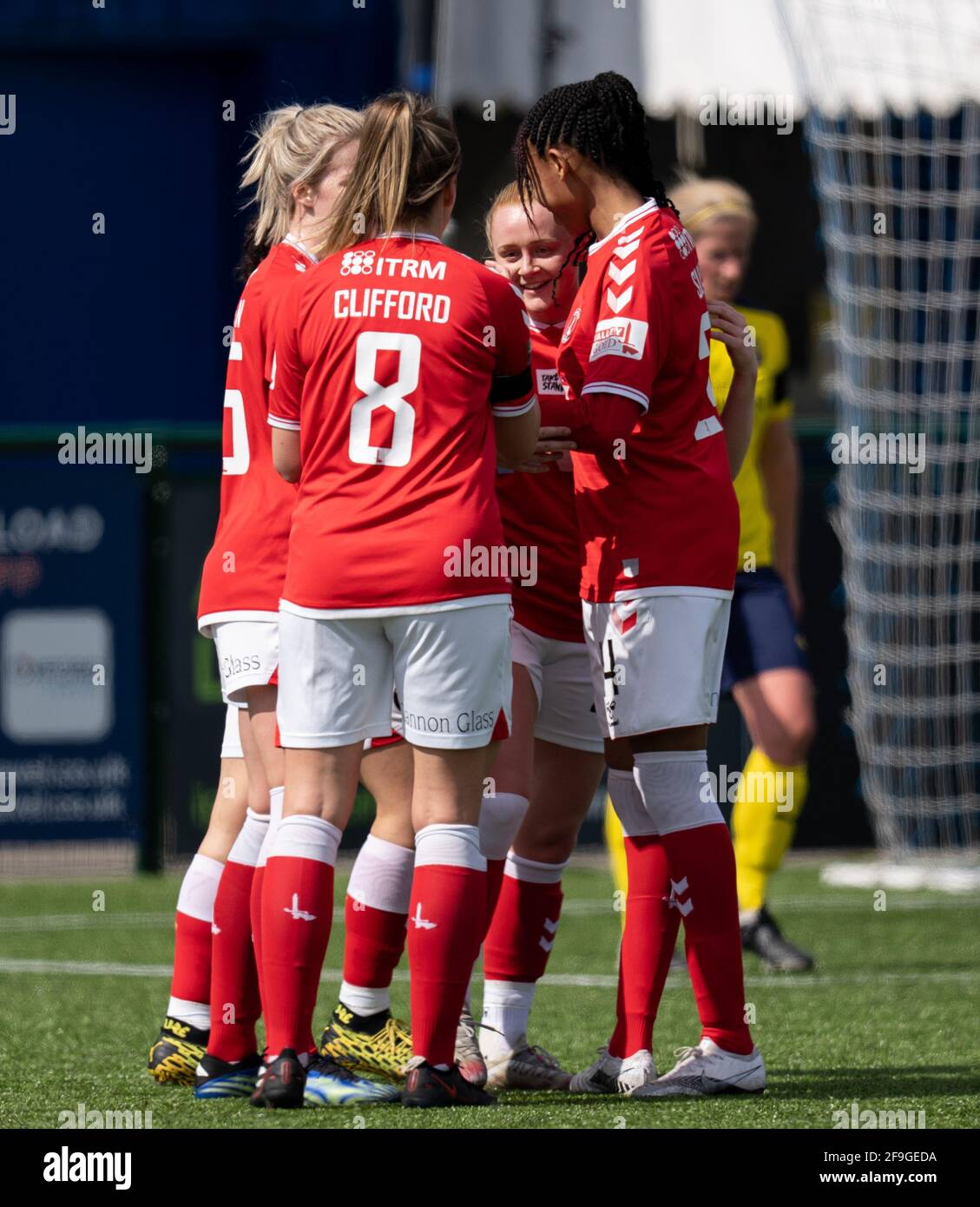 Ryal Quay, UK. 18th Apr, 2021. Celebrations after Beth Lumsden of ...