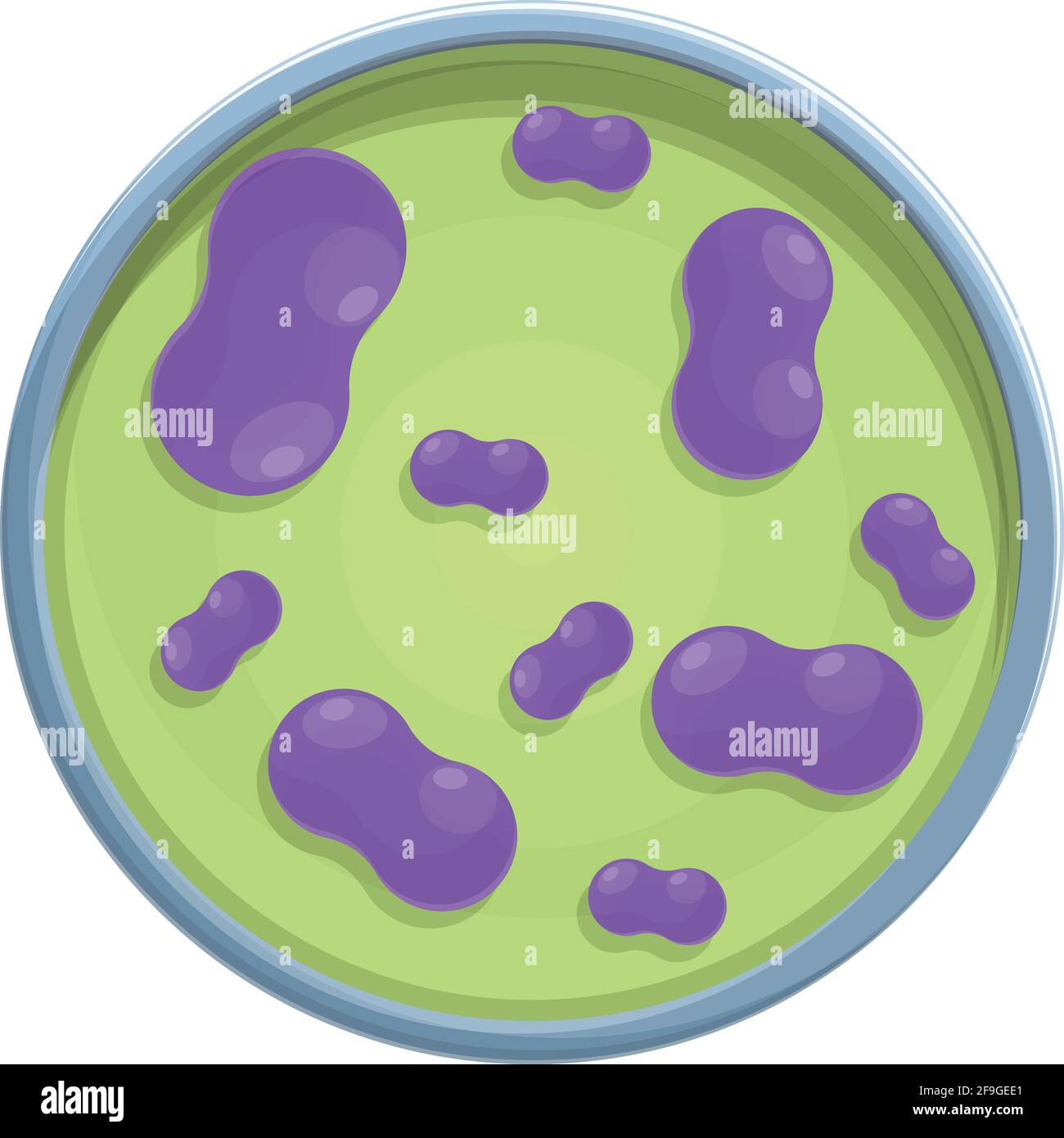 Petri dish lab icon. Cartoon of Petri dish lab vector icon for web ...