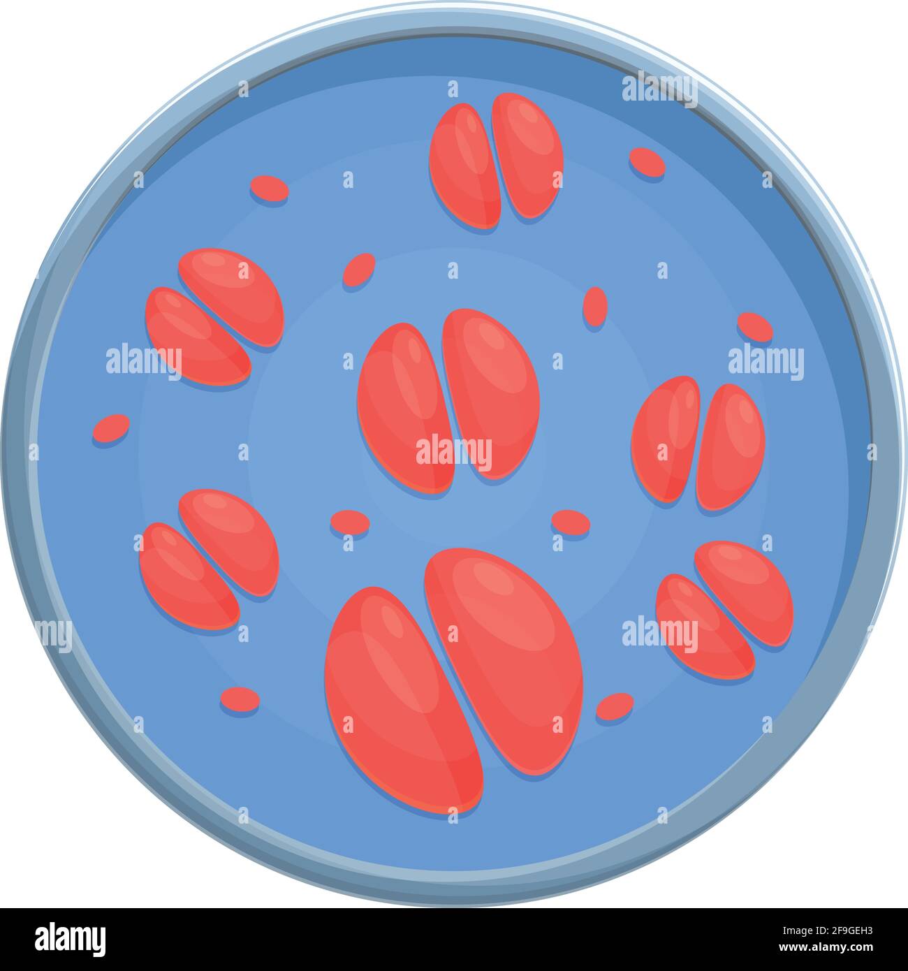 Petri dish analysis icon. Cartoon of Petri dish analysis vector icon ...