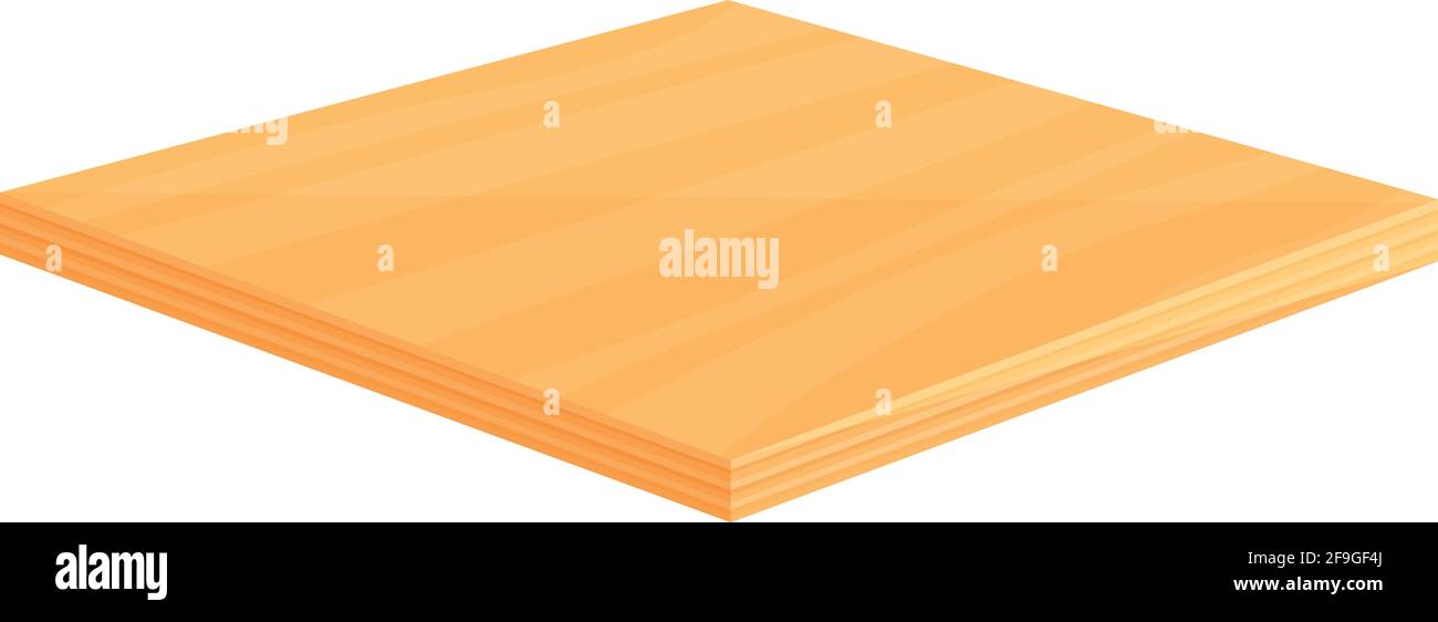 Wood floor square icon. Cartoon of Wood floor square vector icon for ...