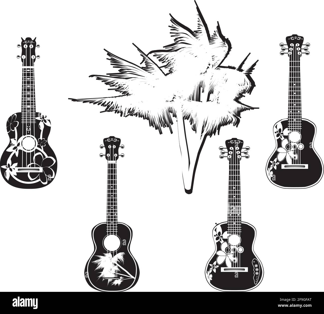 Ukulele set Stock Vector Images - Alamy