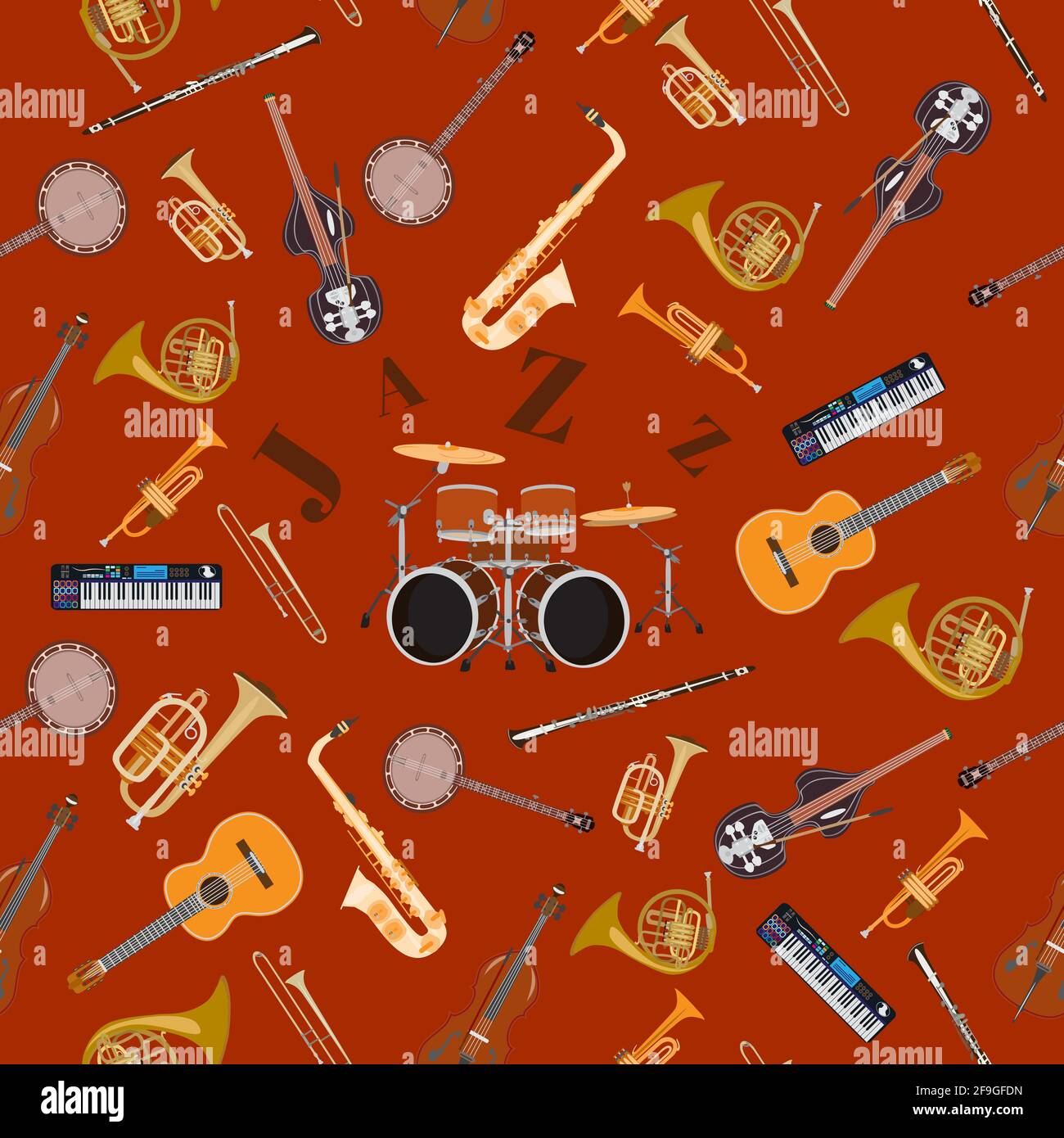 Double keyboard piano Stock Vector Images - Alamy