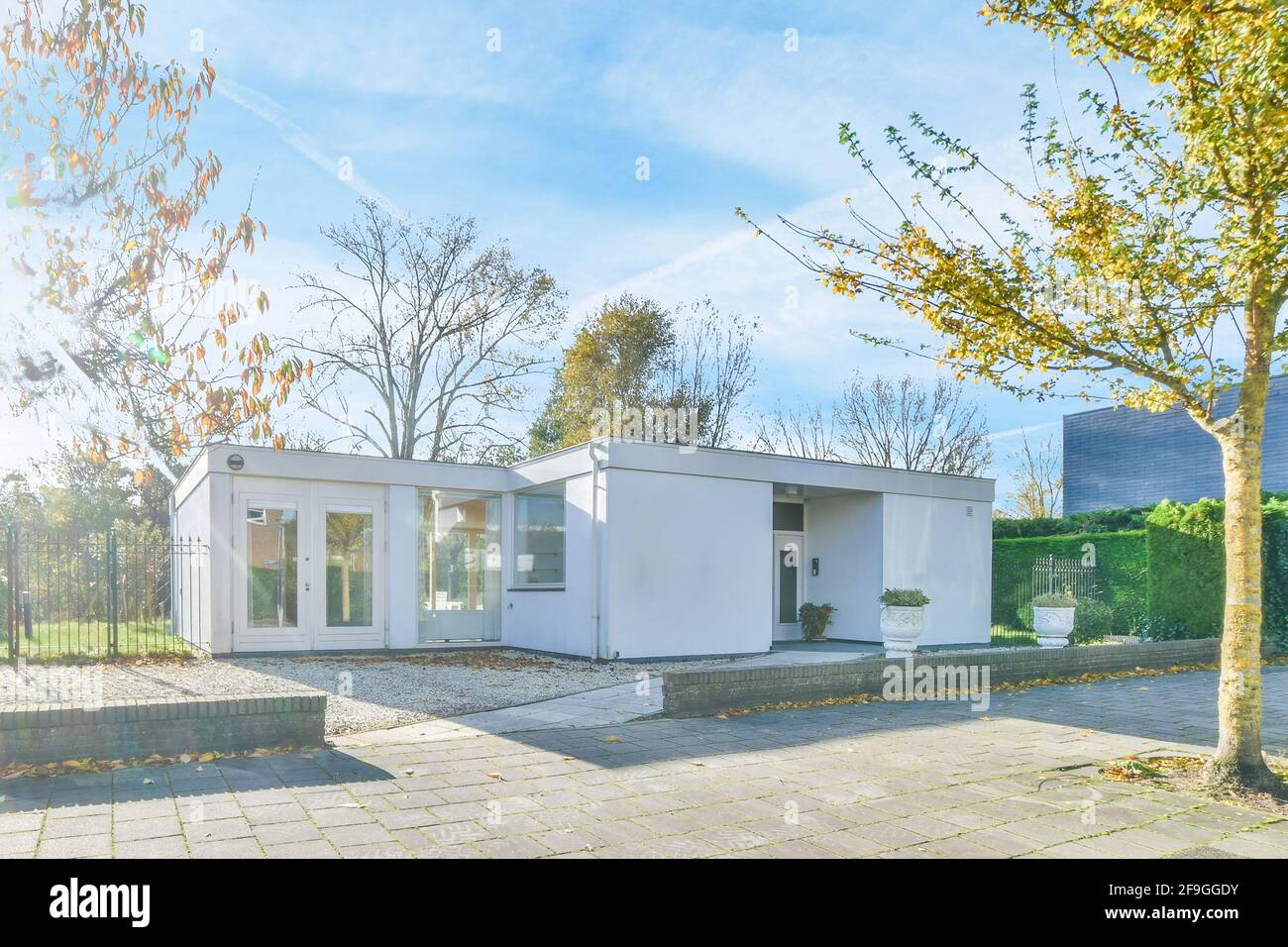 Small building view Stock Photo - Alamy