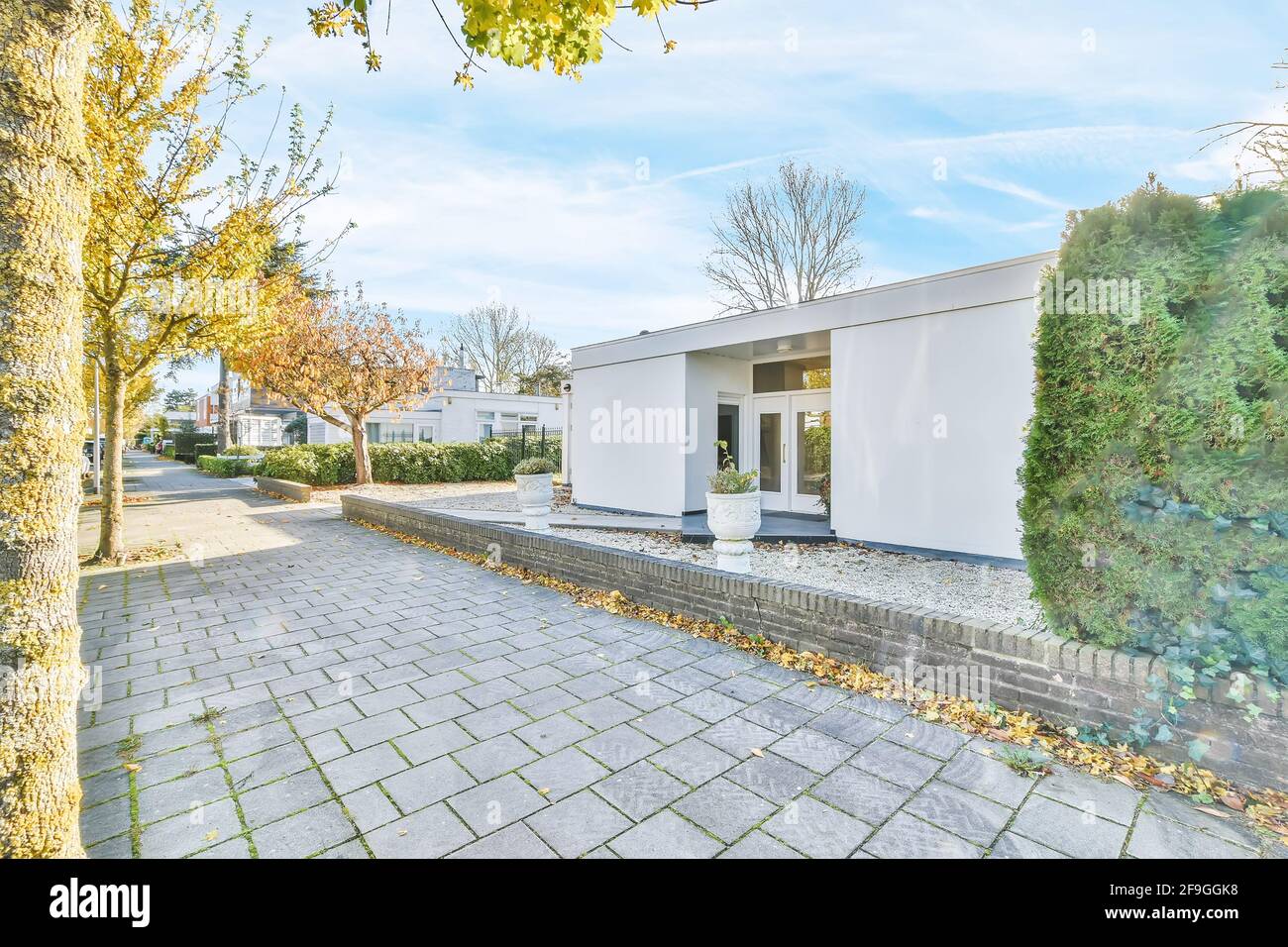 Small building view Stock Photo - Alamy