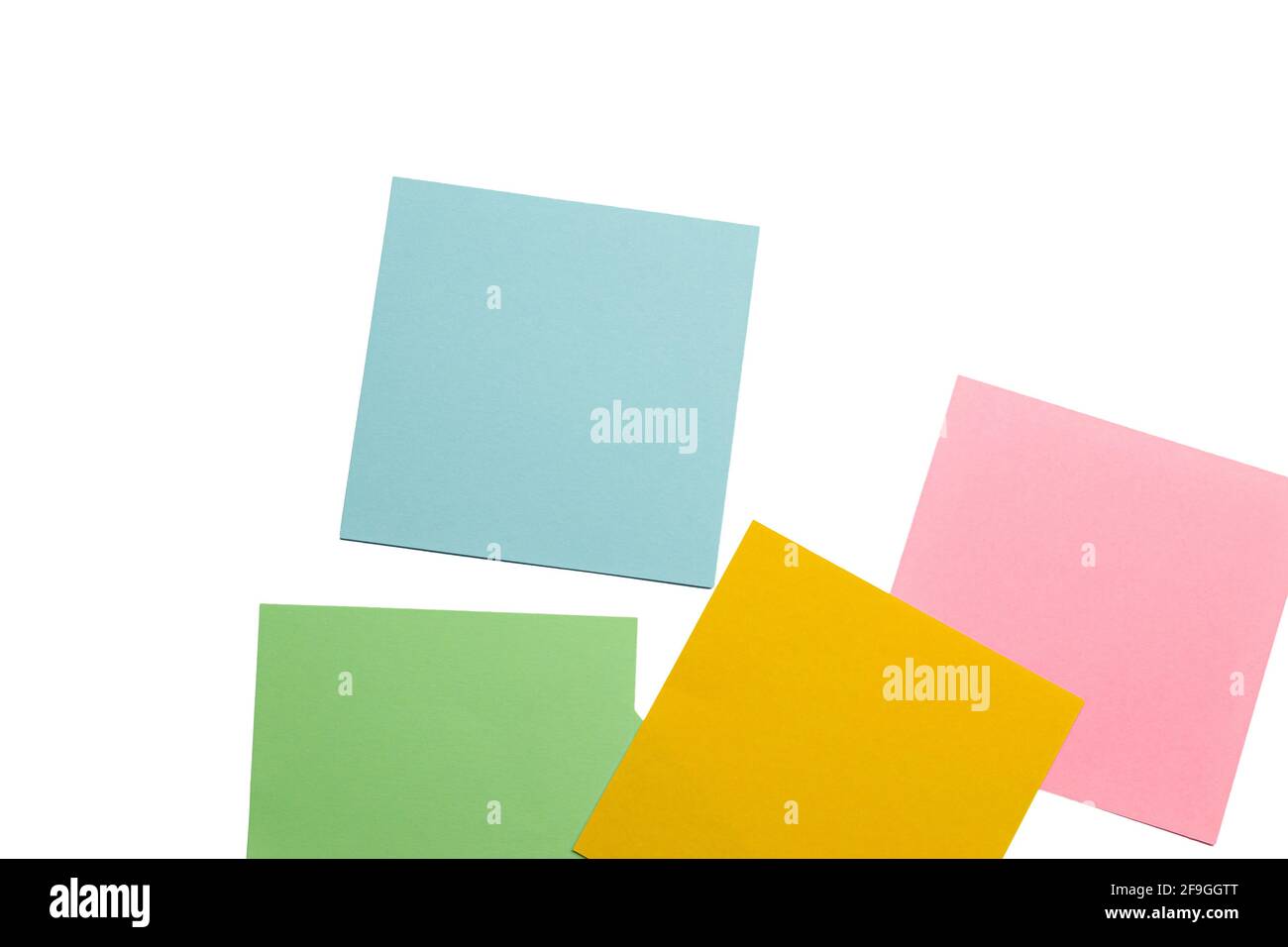 Blank colorful stickers for notes. Mockup for notes Stock Photo - Alamy