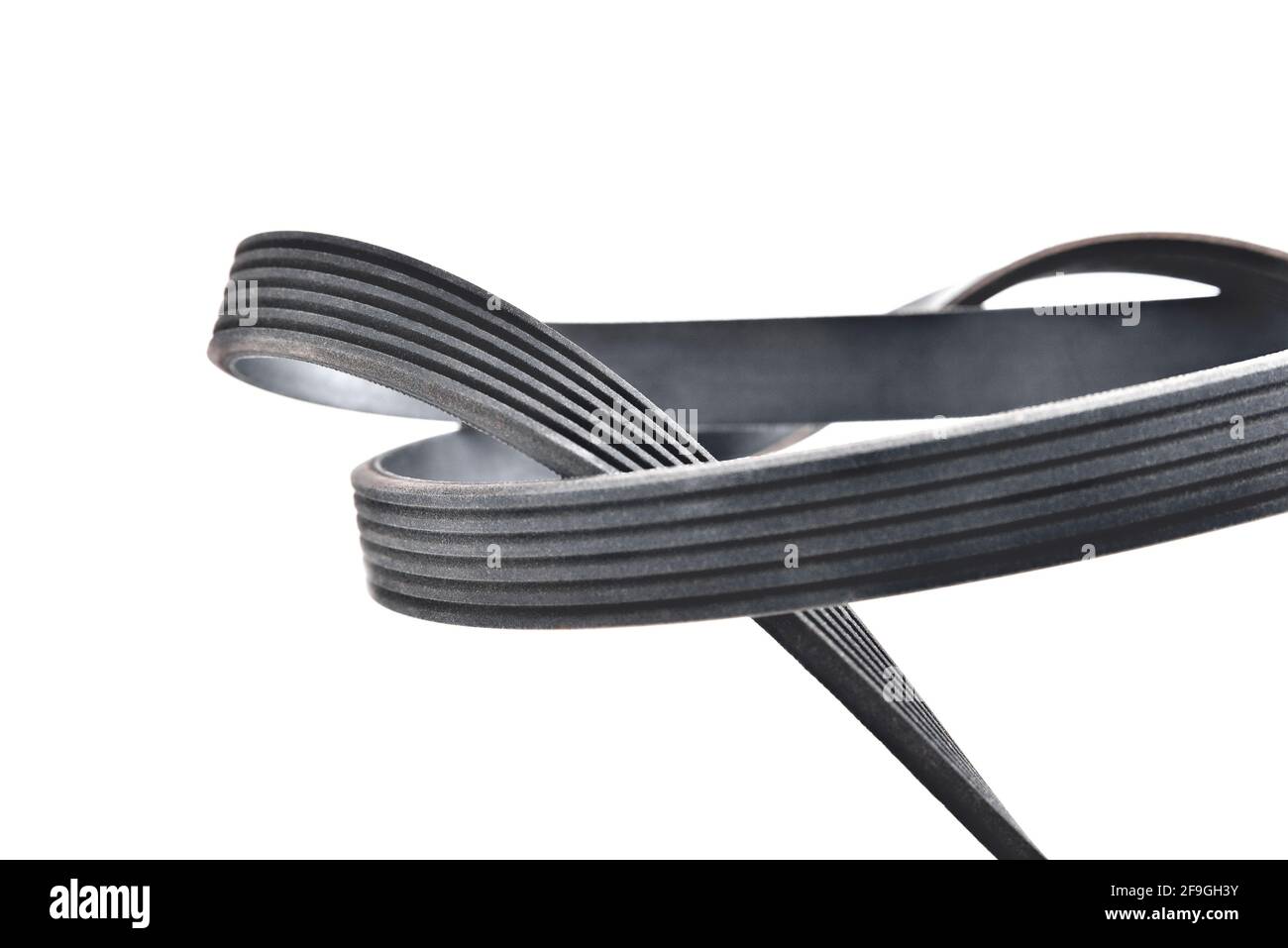 A new belt for a poly-V-ribbed electric generator. Car timing belt ...