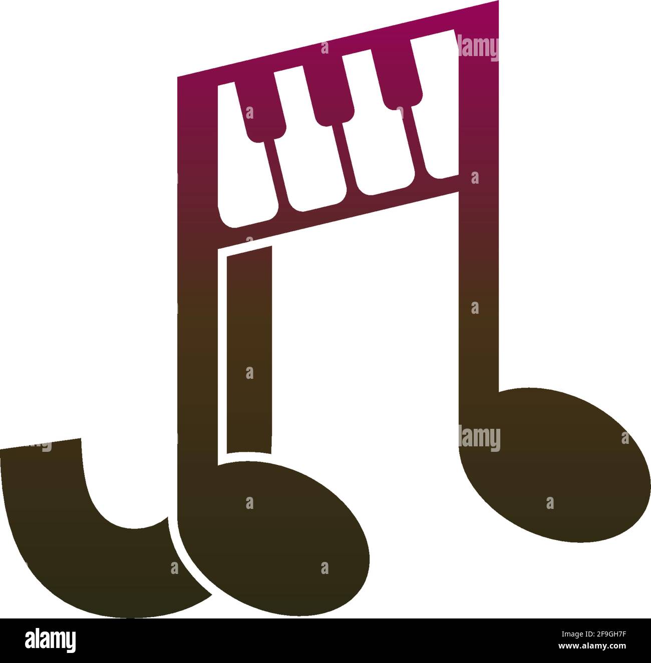 Letter J logo icon with musical note design symbol template vector ...