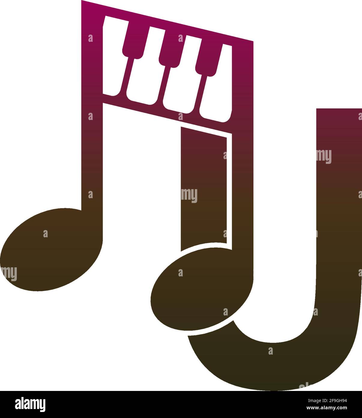 U musical logo hi-res stock photography and images - Alamy