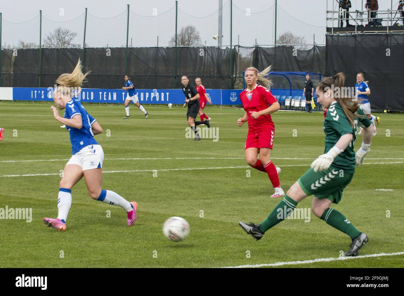 Liverpool, UK. 18th Apr, 2021. Everton V Durham, WSL Cup, match played ...