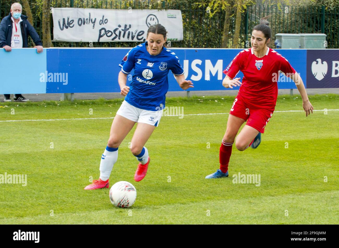Liverpool, UK. 18th Apr, 2021. Everton V Durham, WSL Cup, match played ...