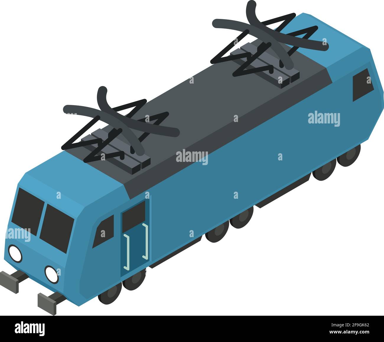 City electric train icon. Isometric of City electric train vector icon ...