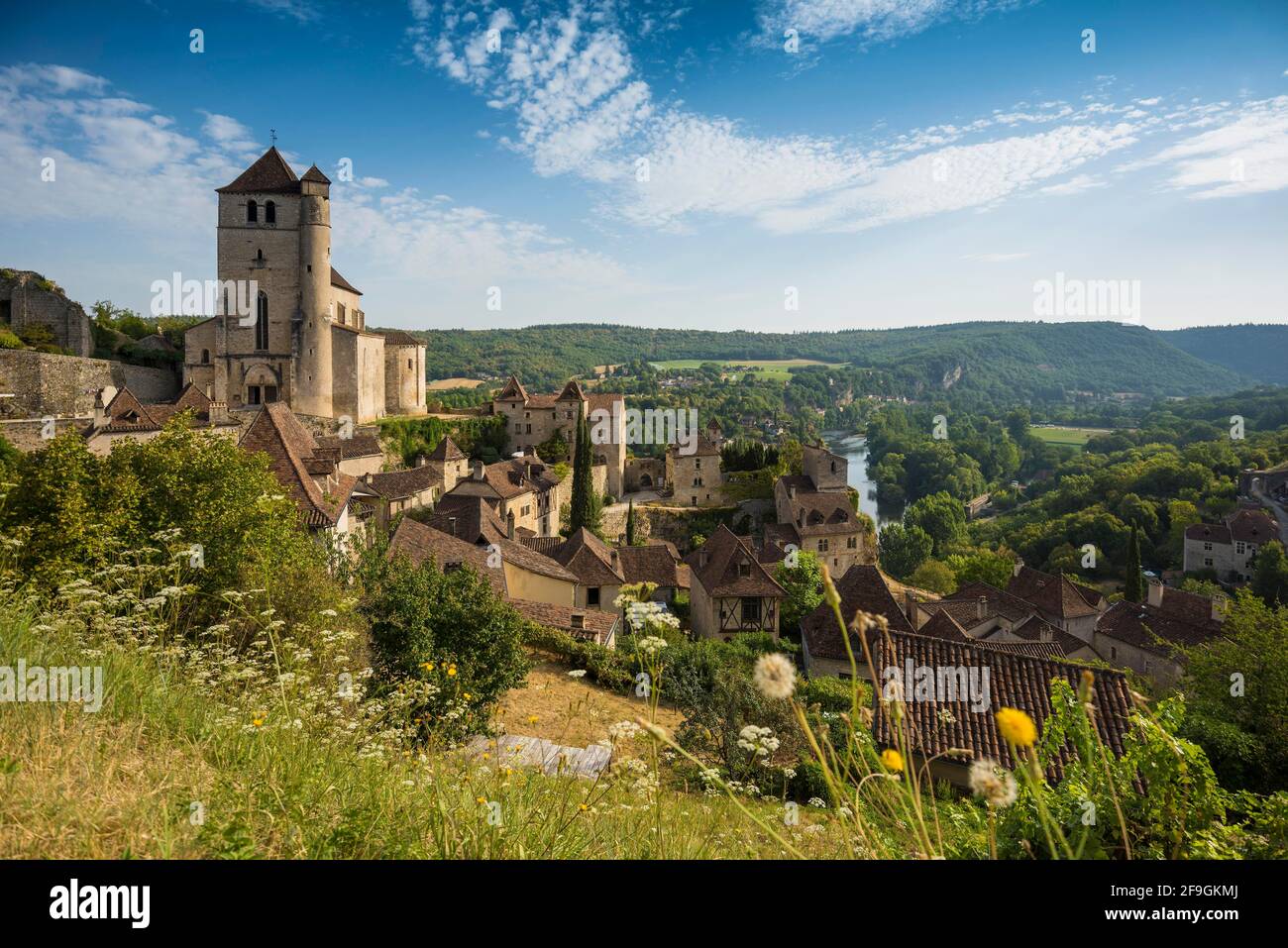 Saint-Cirq-Lapopie, Les Plus Beaux Villages de France, on the river Lot ...