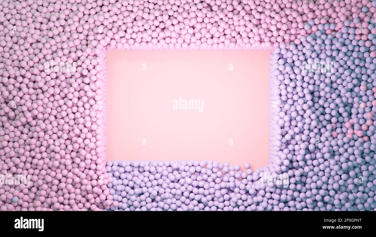 3D Illustration. A mix of colorful particles Stock Photo - Alamy