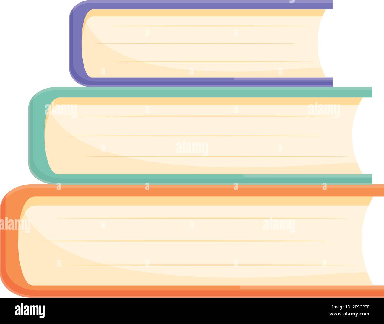 Scientist book stack icon. Cartoon of Scientist book stack vector icon ...