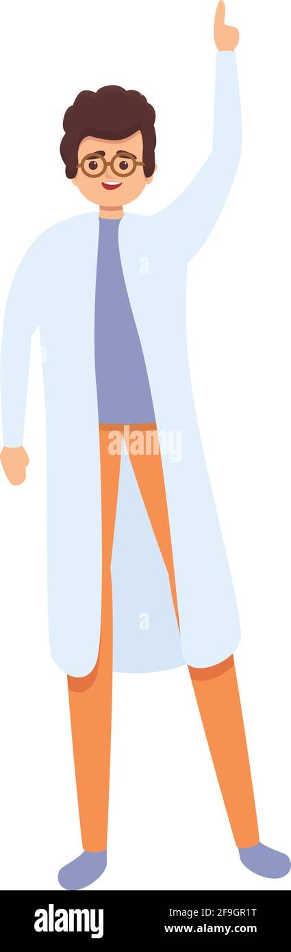 Young scientist icon. Cartoon of Young scientist vector icon for web ...