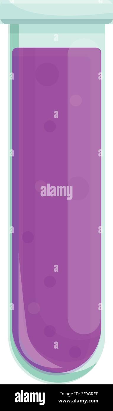 Lab scientist test tube icon. Cartoon of Lab scientist test tube vector ...