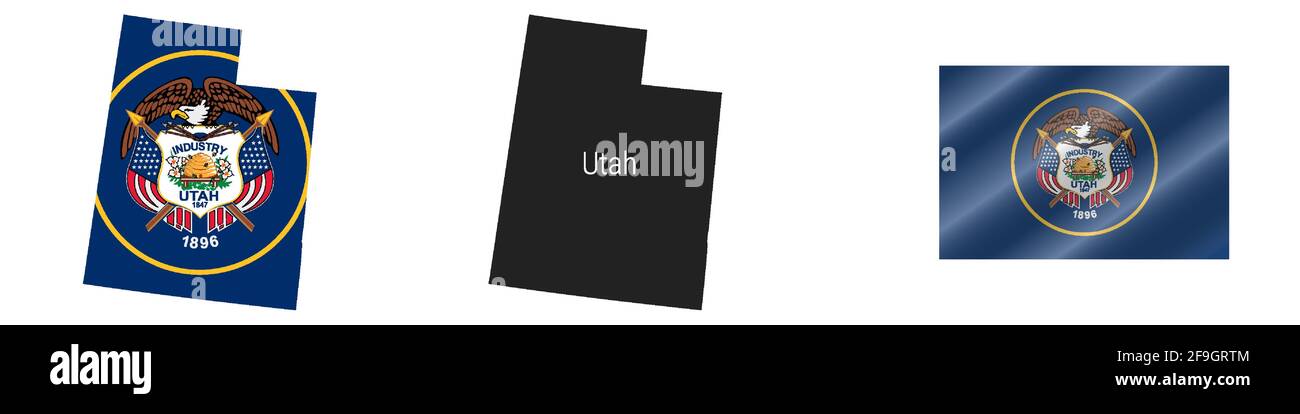 The wave utah black white Stock Vector Images - Alamy
