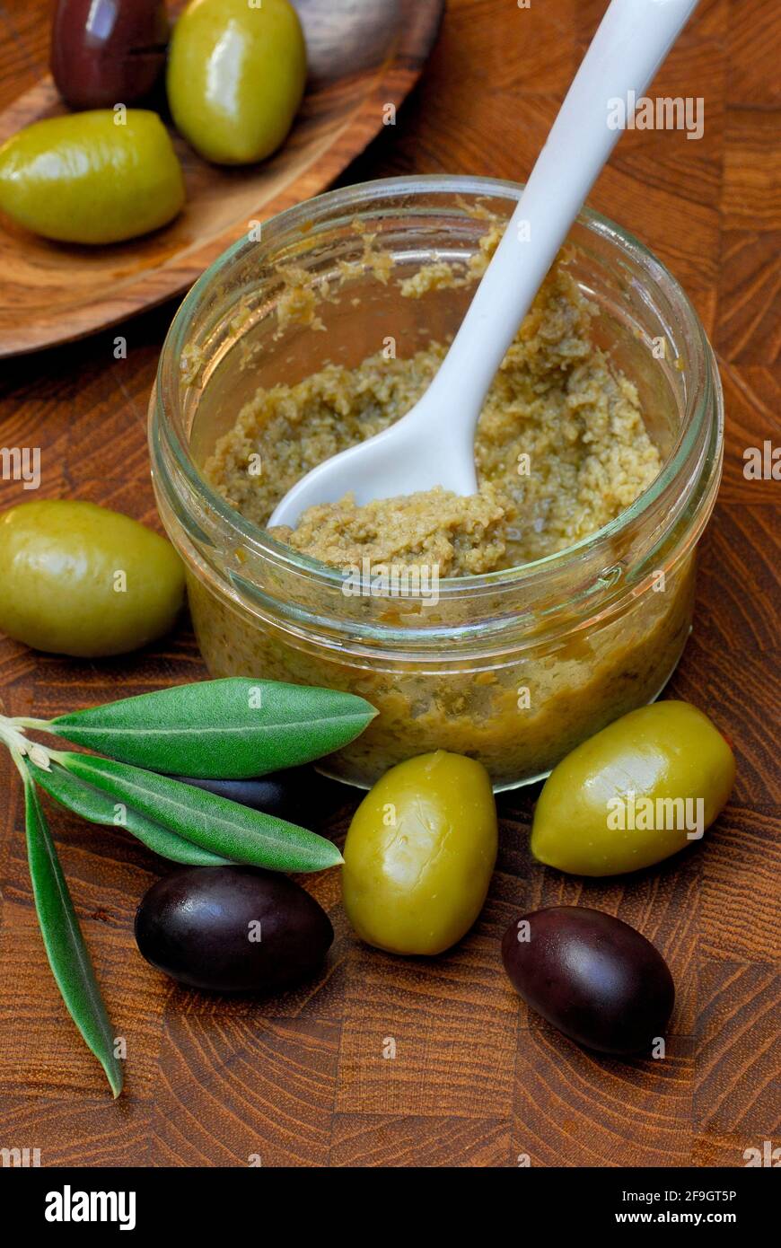 Olive tapenade jar hi-res stock photography and images - Alamy