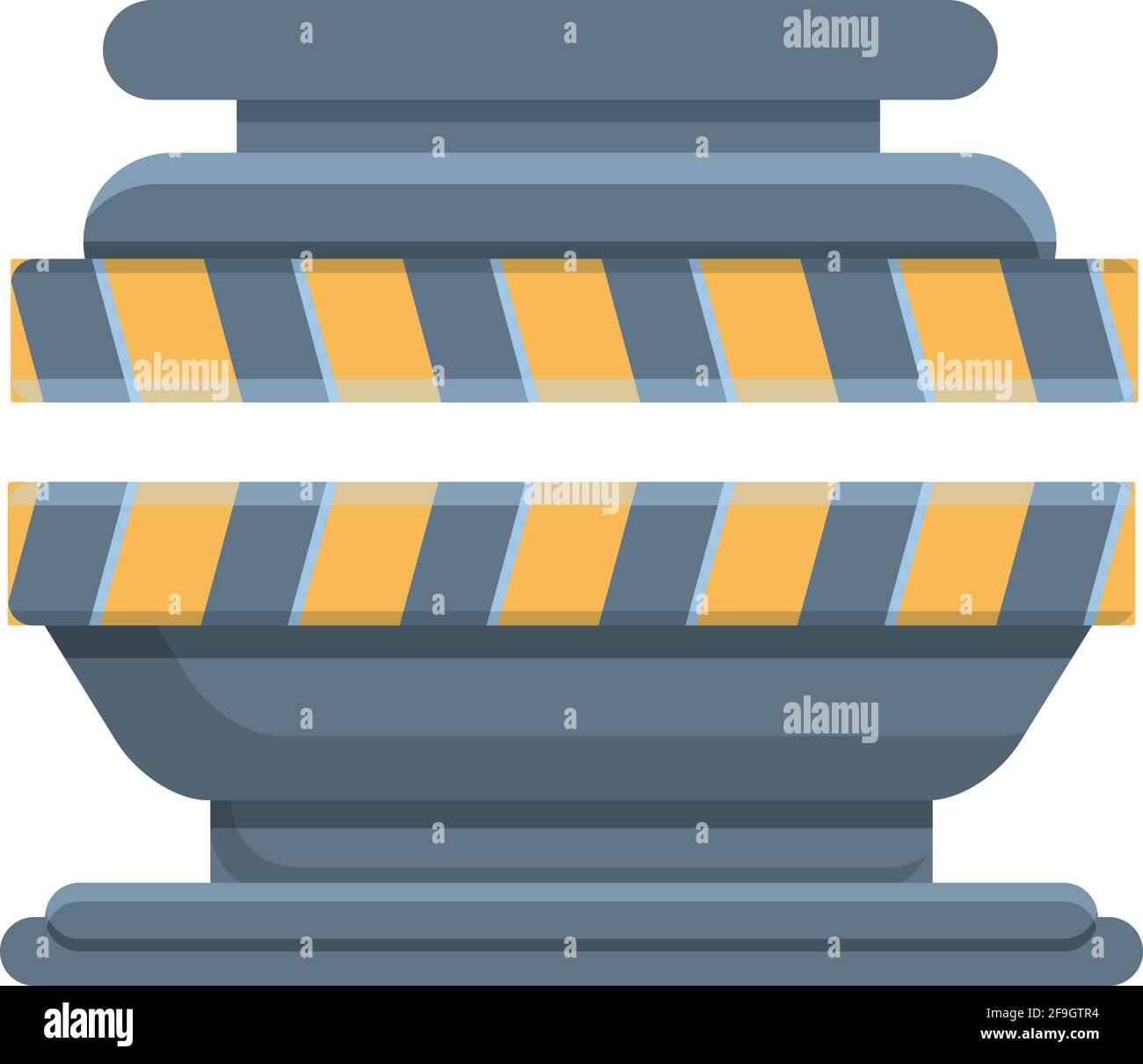 Manufacturing press form machine icon. Cartoon of Manufacturing press ...