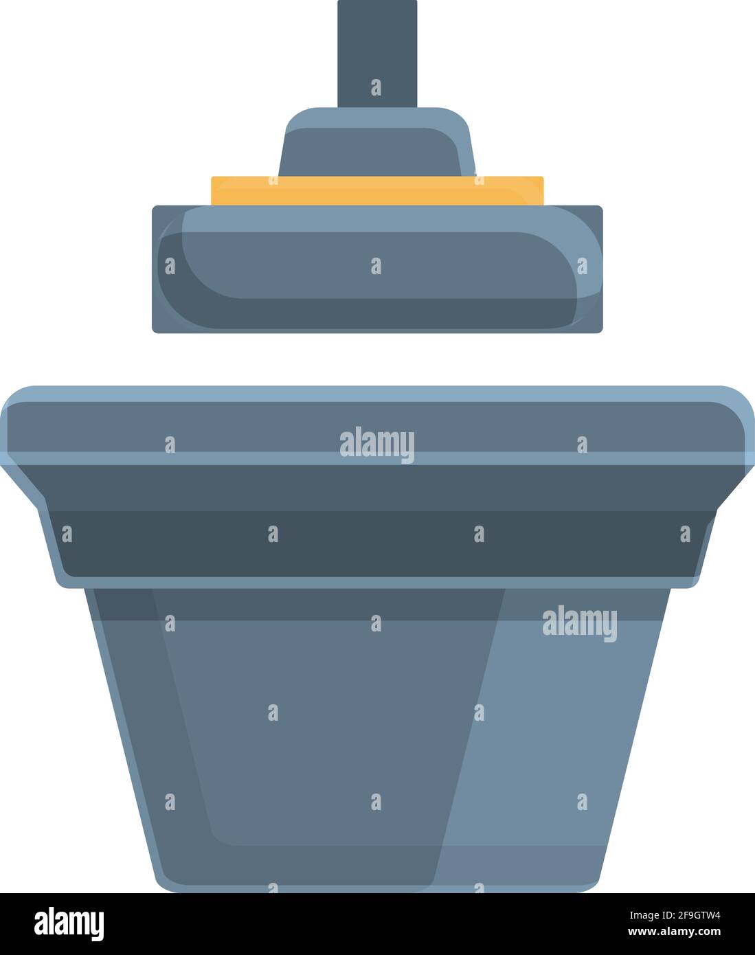 Control press form machine icon. Cartoon of Control press form machine ...