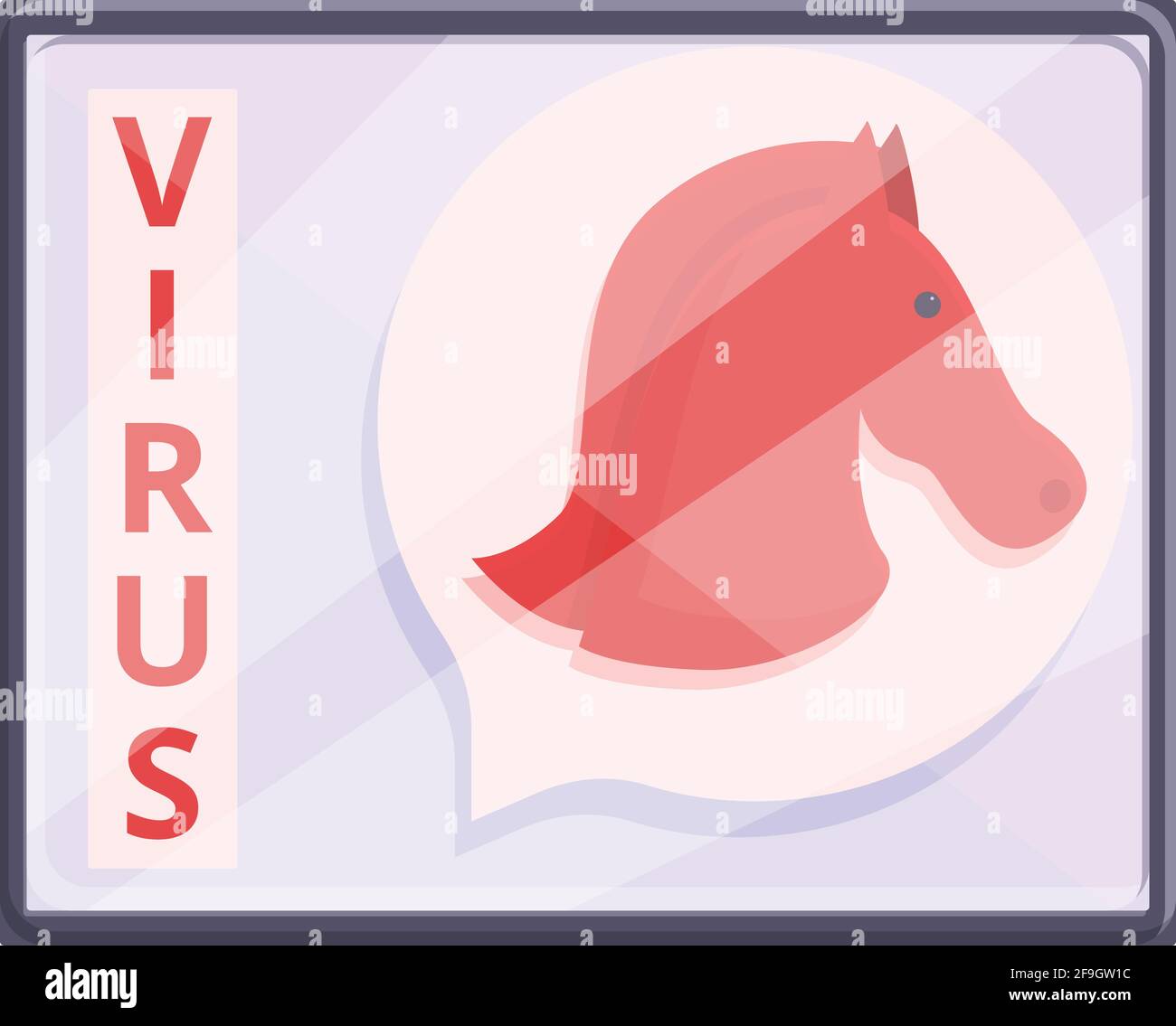 Virus malware icon. Cartoon of Virus malware vector icon for web design ...