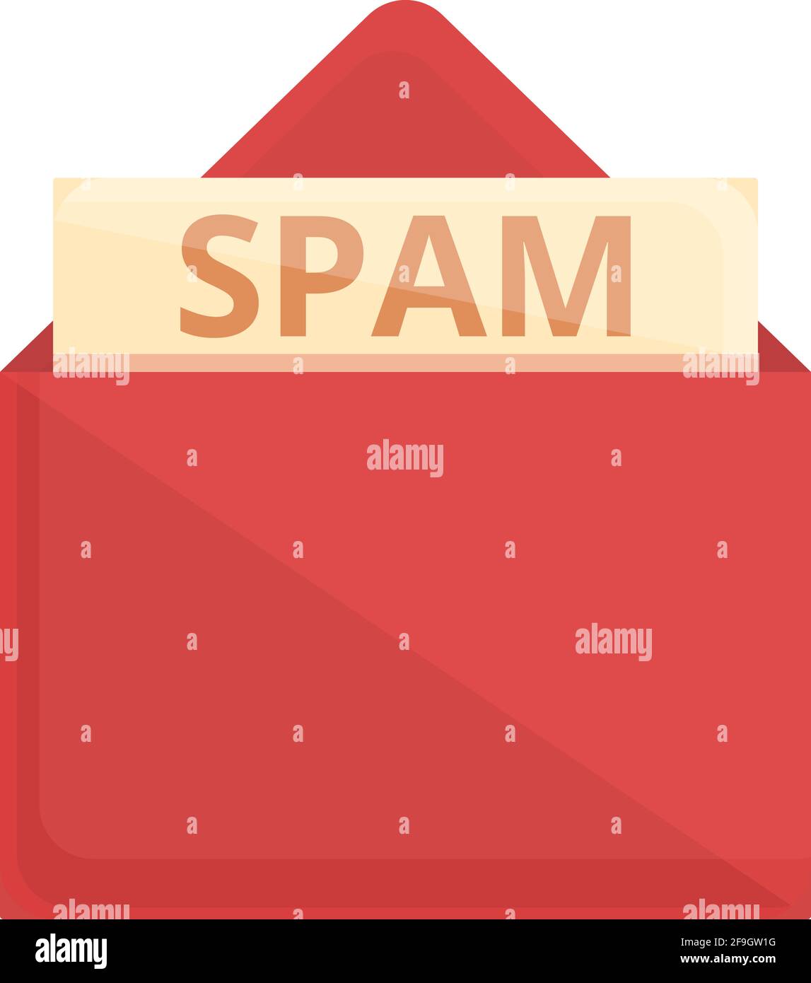 Spam mail malware icon. Cartoon of Spam mail malware vector icon for ...