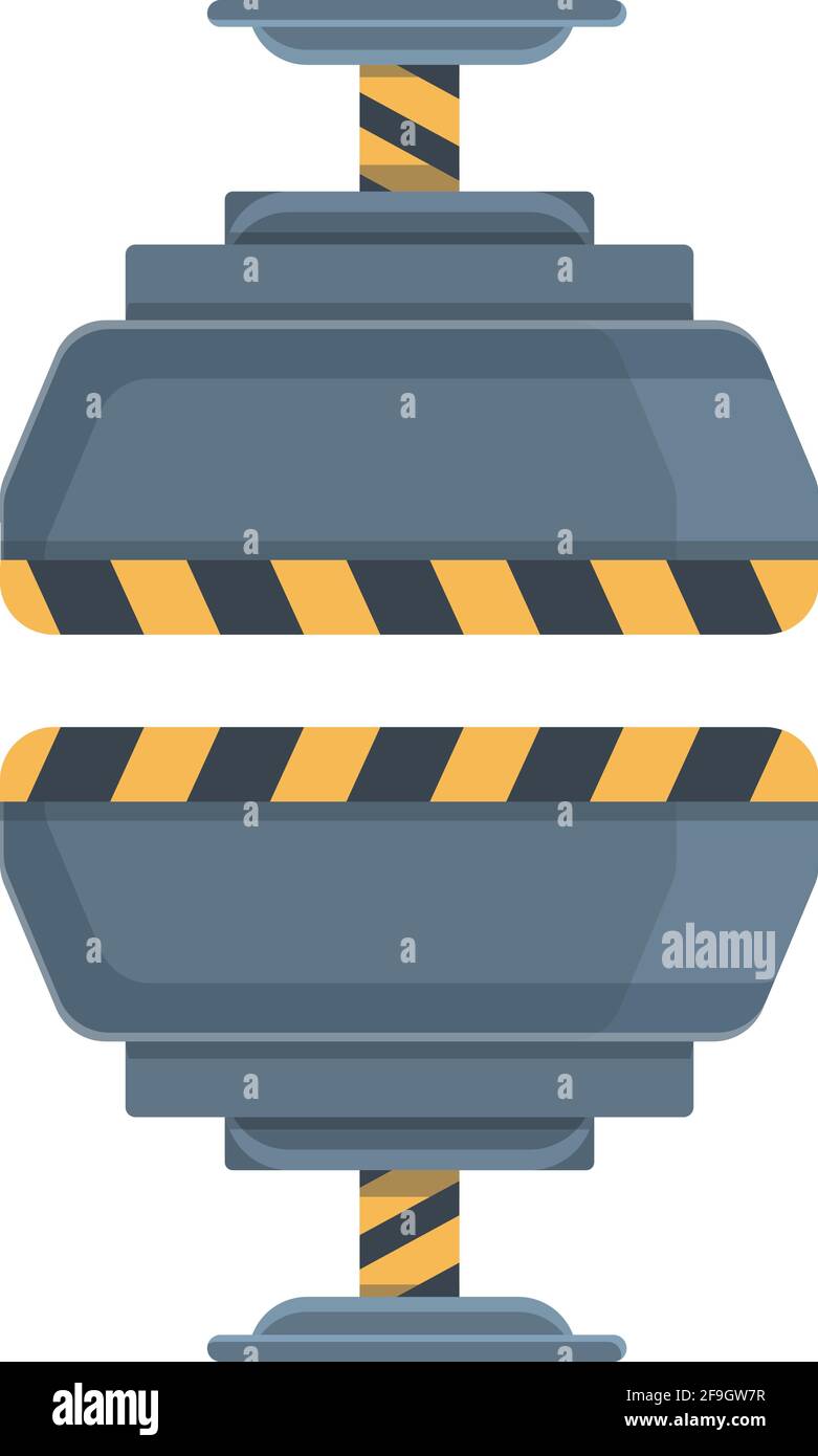 Automatic press form machine icon. Cartoon of Automatic press form ...