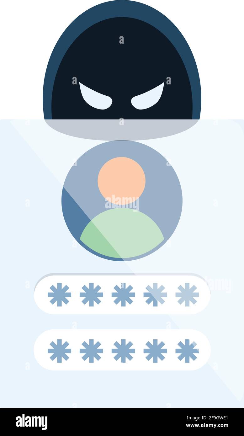 Hack personal data icon. Cartoon of Hack personal data vector icon for ...