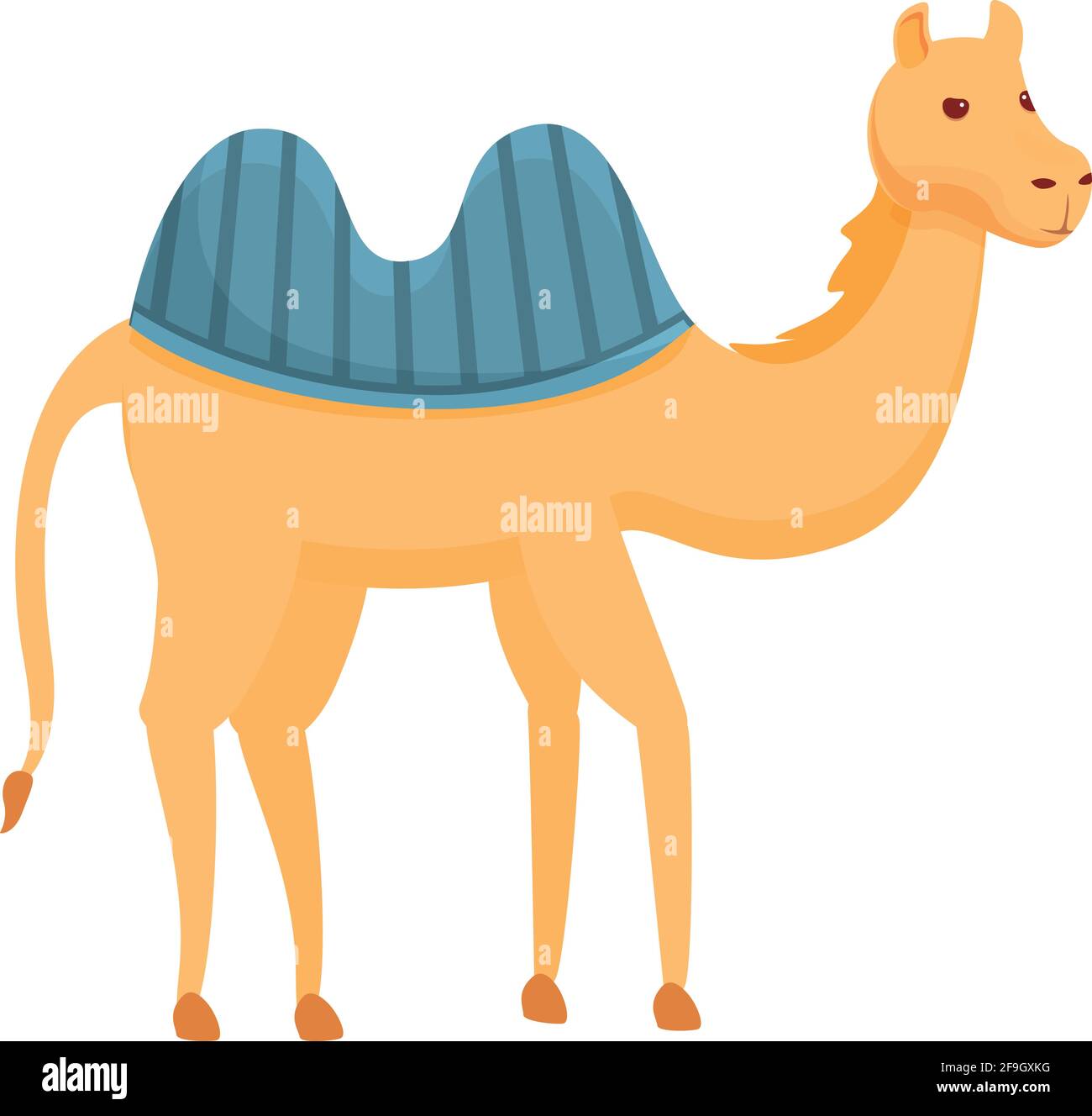 Egypt camel icon. Cartoon of Egypt camel vector icon for web design ...