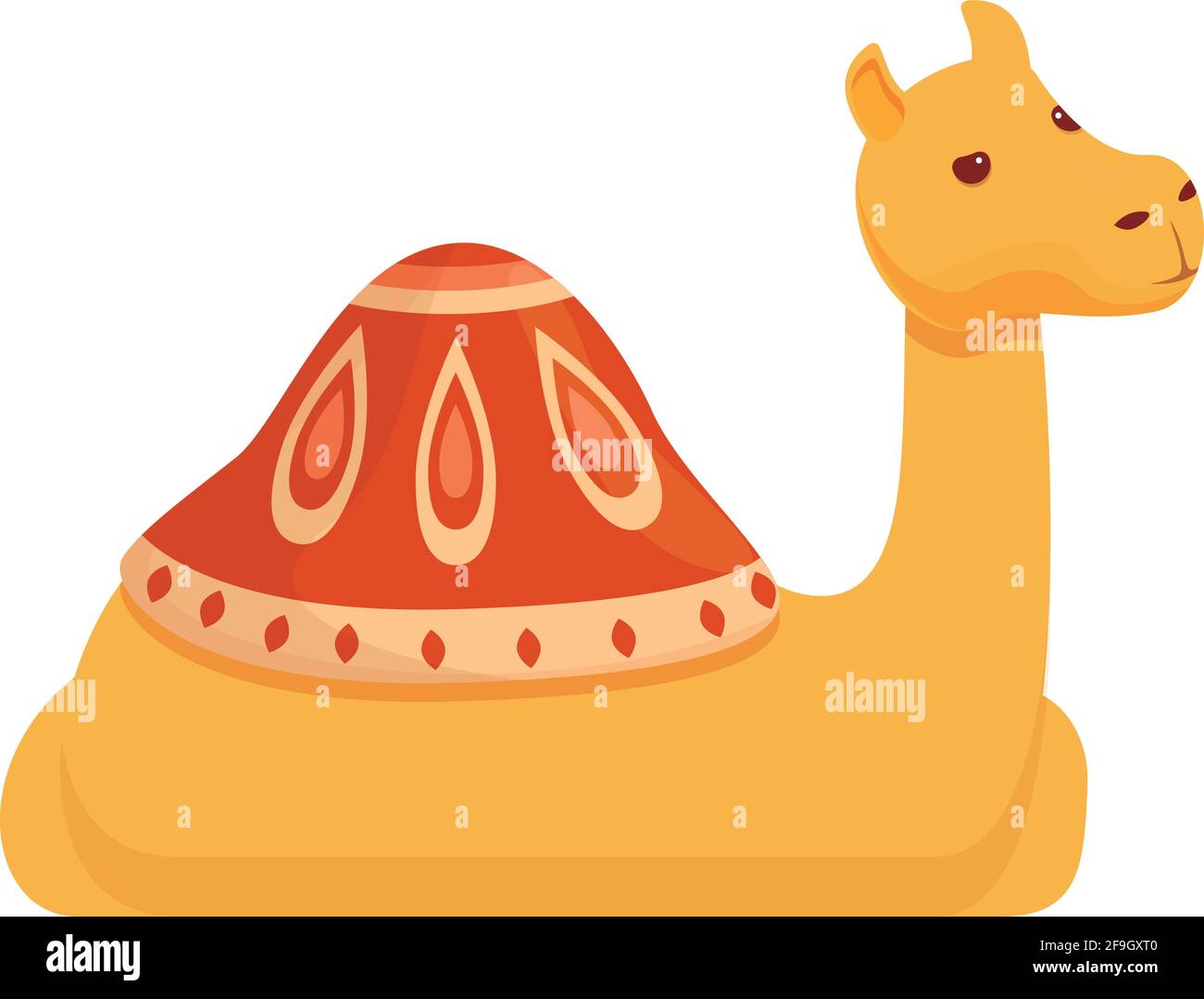 Resting camel icon. Cartoon of Resting camel vector icon for web design ...