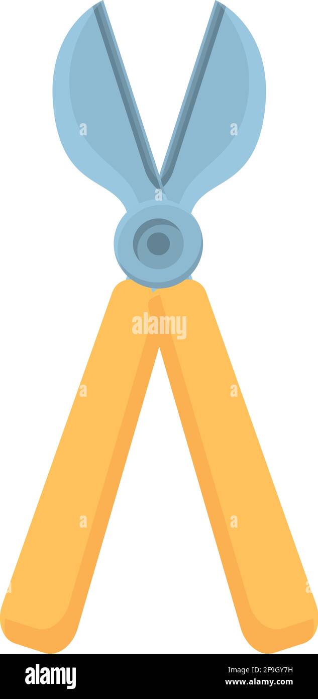Flower secateurs icon. Cartoon of Flower secateurs vector icon for web ...