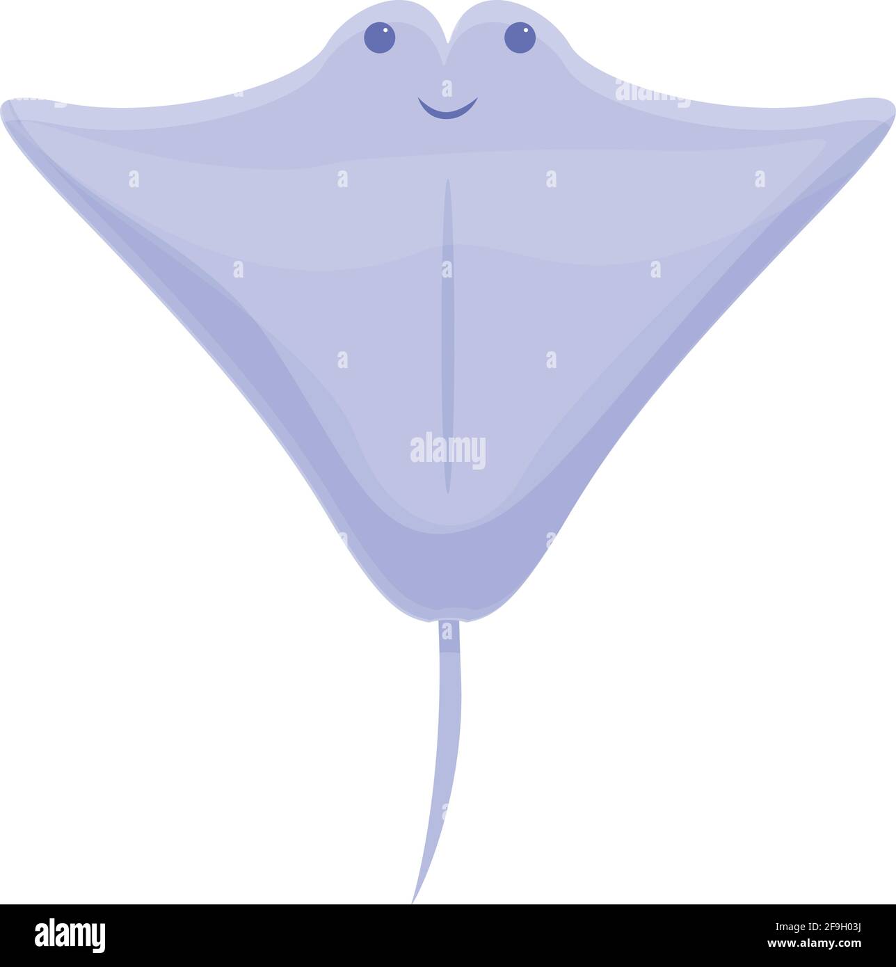 Smiling stingray icon. Cartoon of Smiling stingray vector icon for web ...