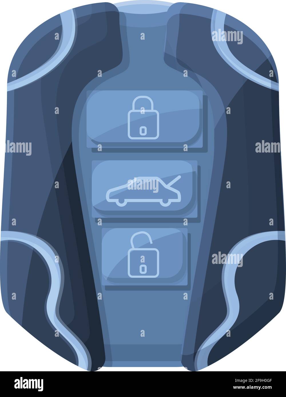 Digital smart car key icon. Cartoon of Digital smart car key vector ...