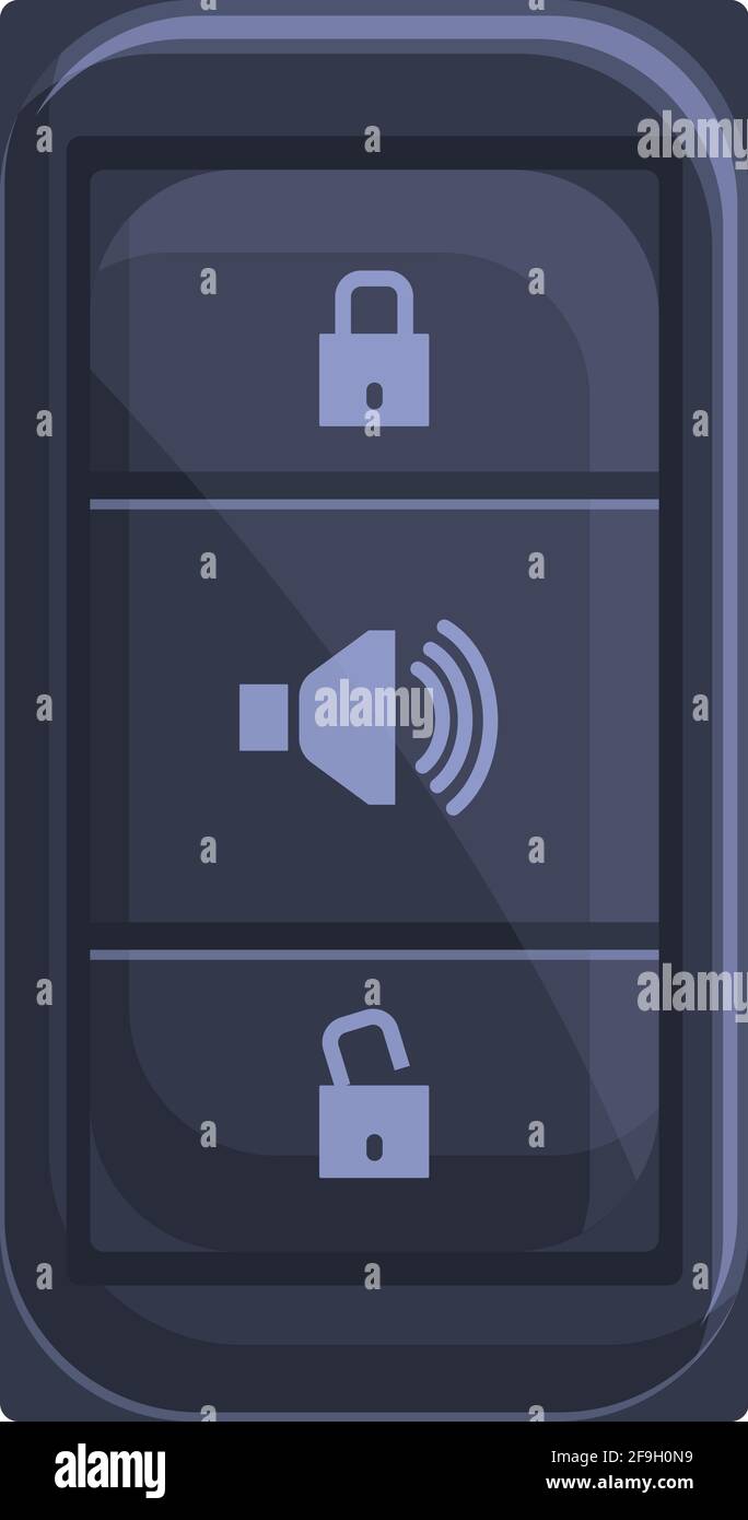 Engine smart car key icon. Cartoon of Engine smart car key vector icon ...