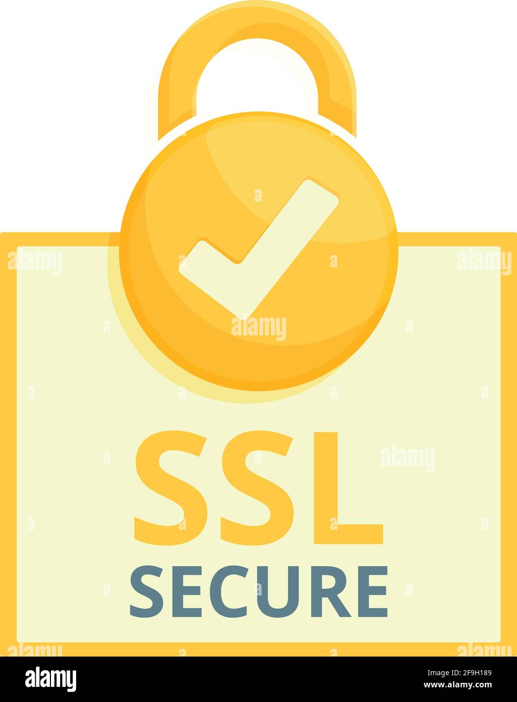 Padlock Secure Ssl Certificate Icon Cartoon Of Padlock Secure Ssl