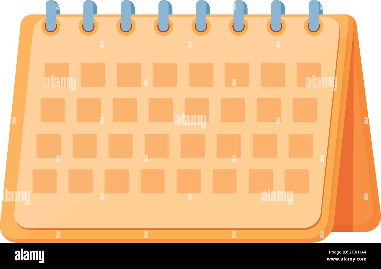 Office calendar task schedule icon. Cartoon of Office calendar task ...