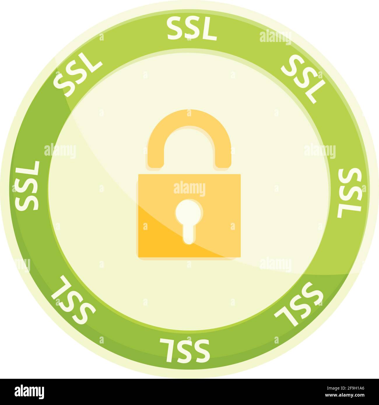 Digital ssl certificate icon. Cartoon of Digital ssl certificate vector ...