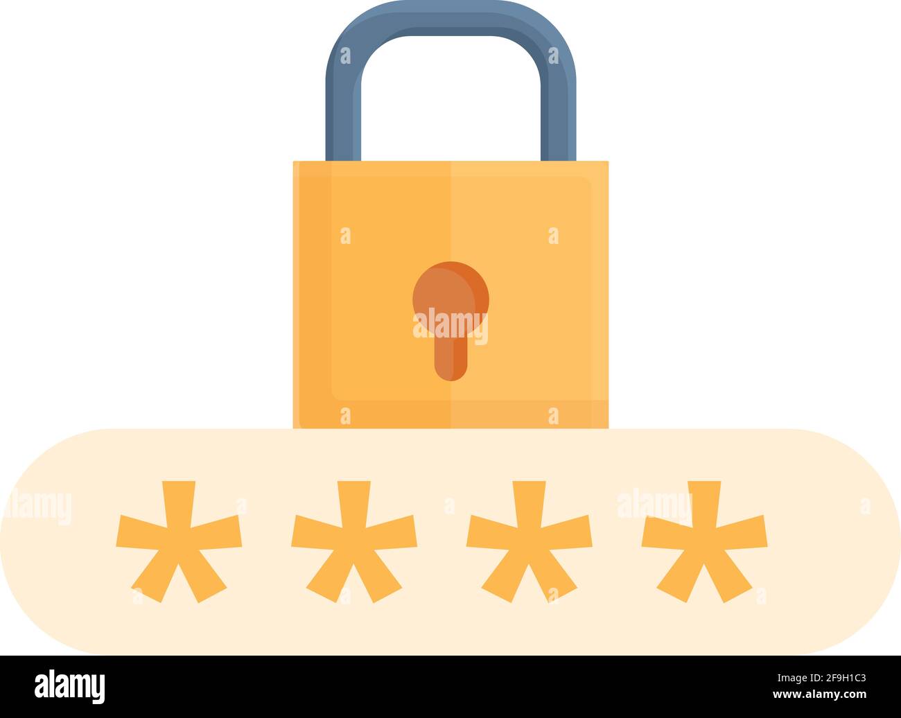 Password protection icon. Cartoon of Password protection vector icon ...