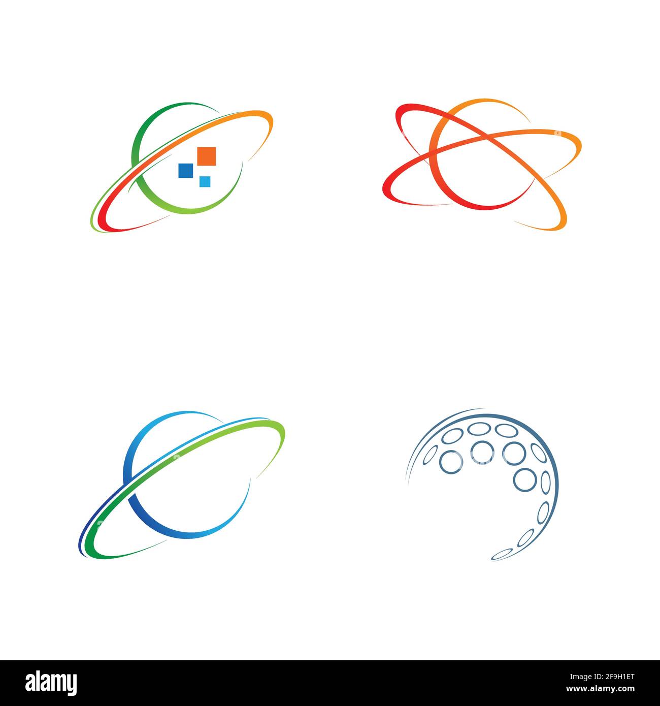 creative global vector logo set illustration design template Stock ...