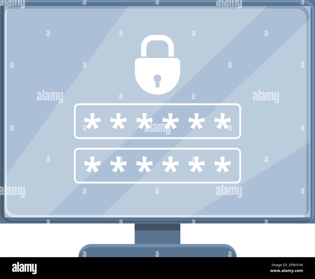 Pc Password Protection Icon Cartoon Of Pc Password Protection Vector Icon For Web Design