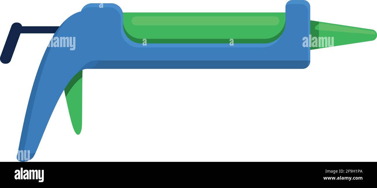 Builder silicone caulk gun icon. Cartoon of Builder silicone caulk gun ...